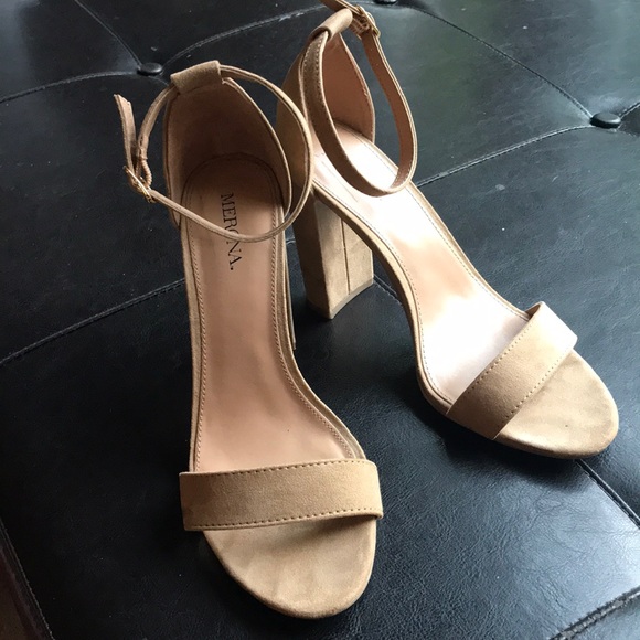 Merona | Shoes | Merona Strappy Heels | Poshmark